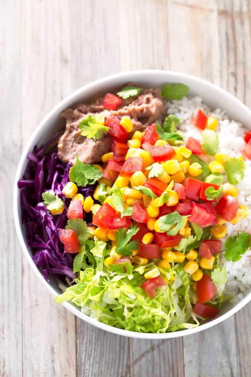 Burrito Vegano en Bol - Danza de Fogones