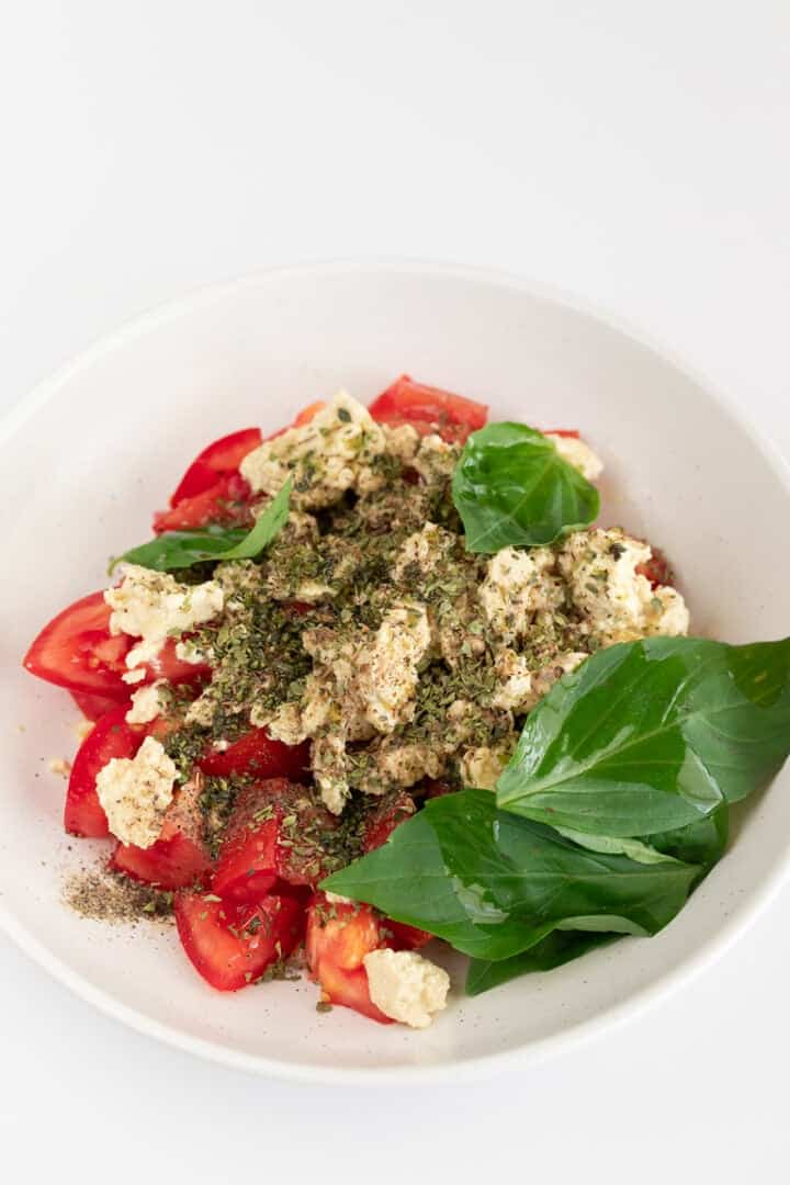 Ensalada Caprese Vegana - Danza de Fogones